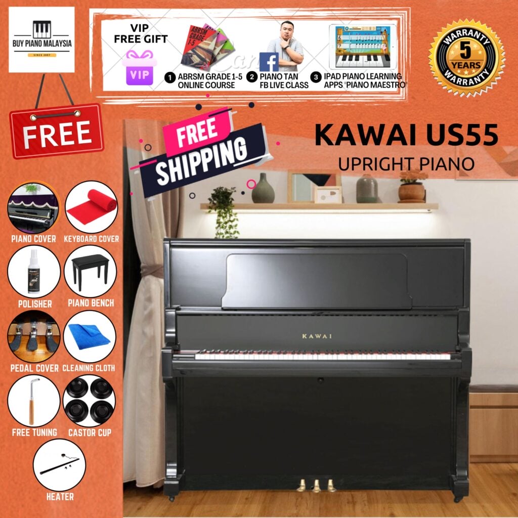 Kawai US55 Upright Piano – BPM Piano Signature